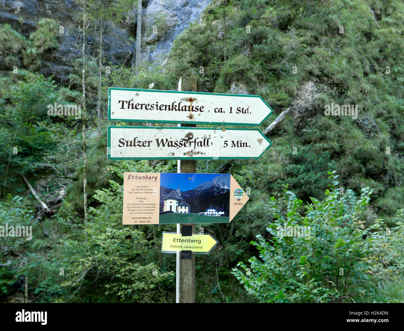 Berchtesgaden National Park Marktschellenberg Almbach klamm Gorge ...