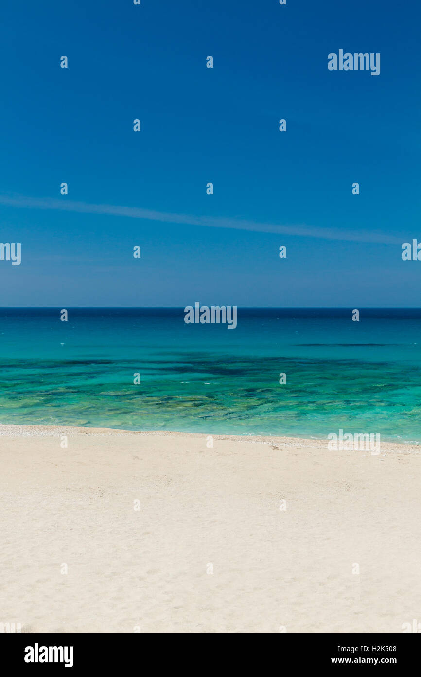 Saint Nikitas tourist resort in Lefkas Greece Stock Photo - Alamy