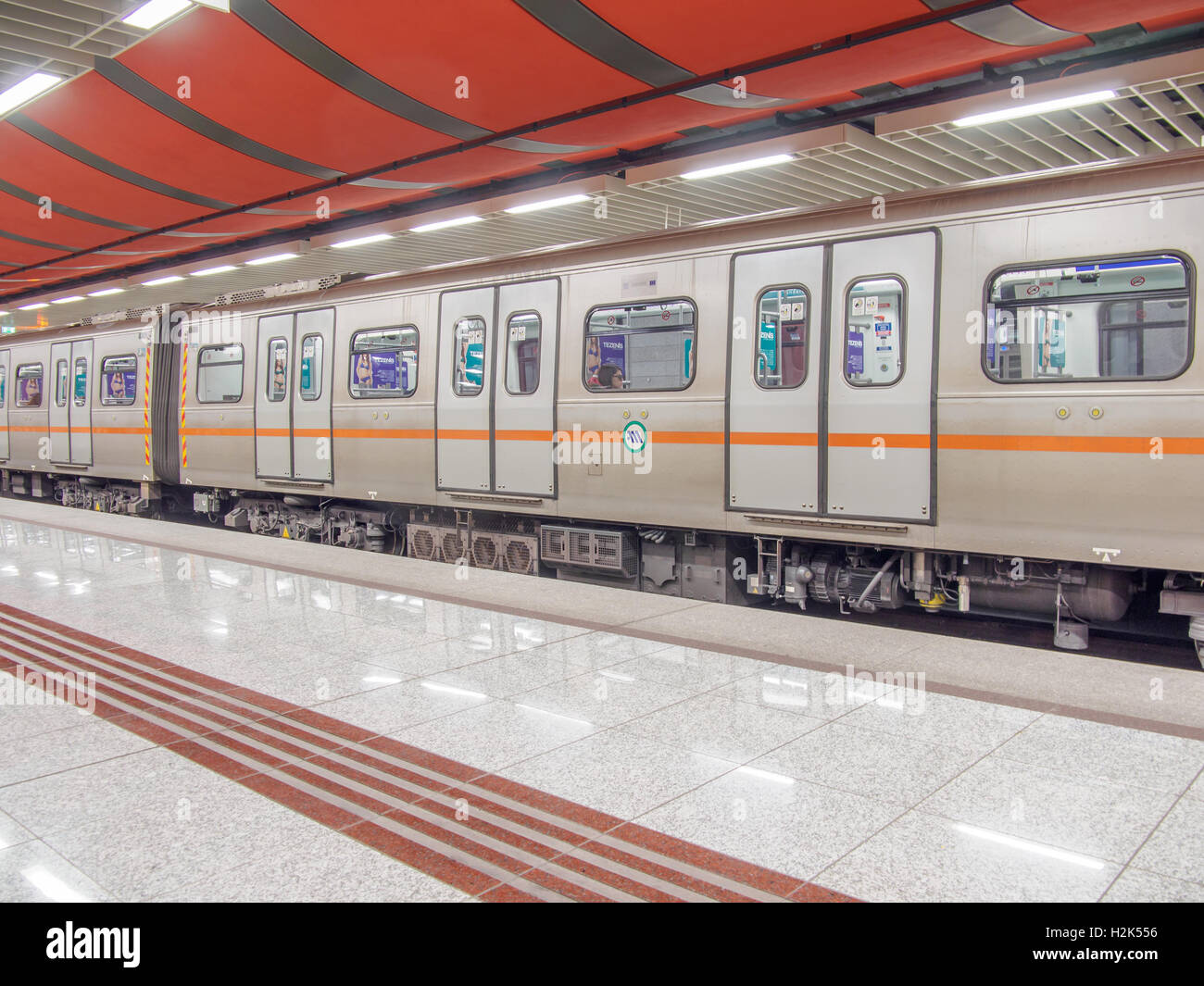 ATHENS, GREECE - OCTOBER 1:Elliniko metro station is the current ...