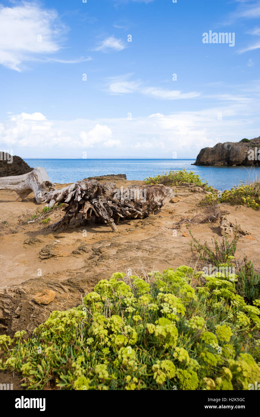 The beach of Vassilikos in Zakynhtos Greece Stock Photo - Alamy