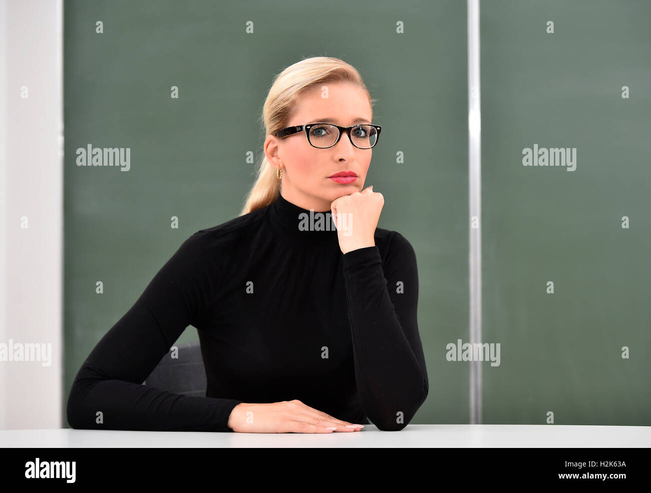 Stressed teacher hi-res stock photography and images - Alamy