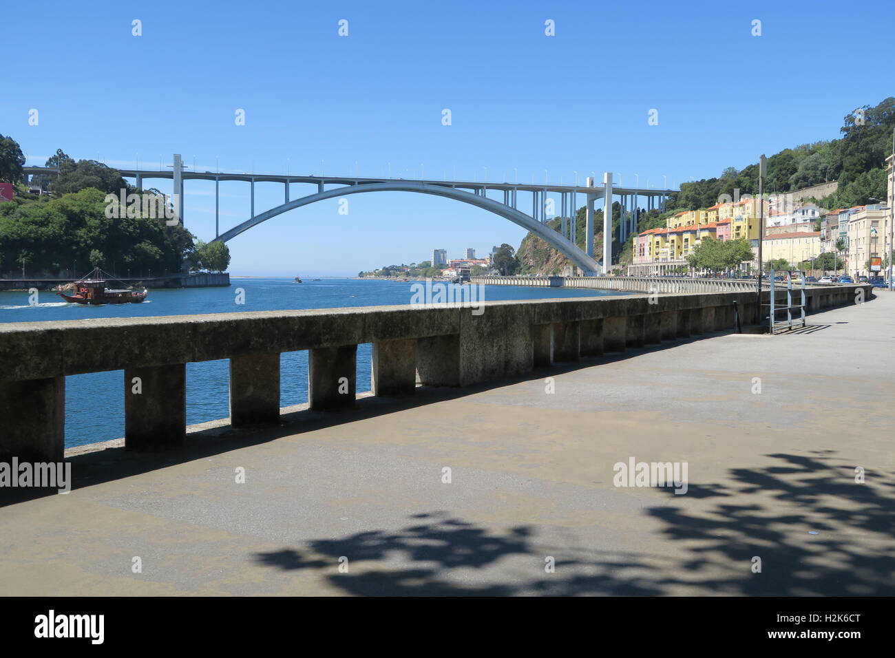 The Arrábida Bridge from distance Stock Photo - Alamy
