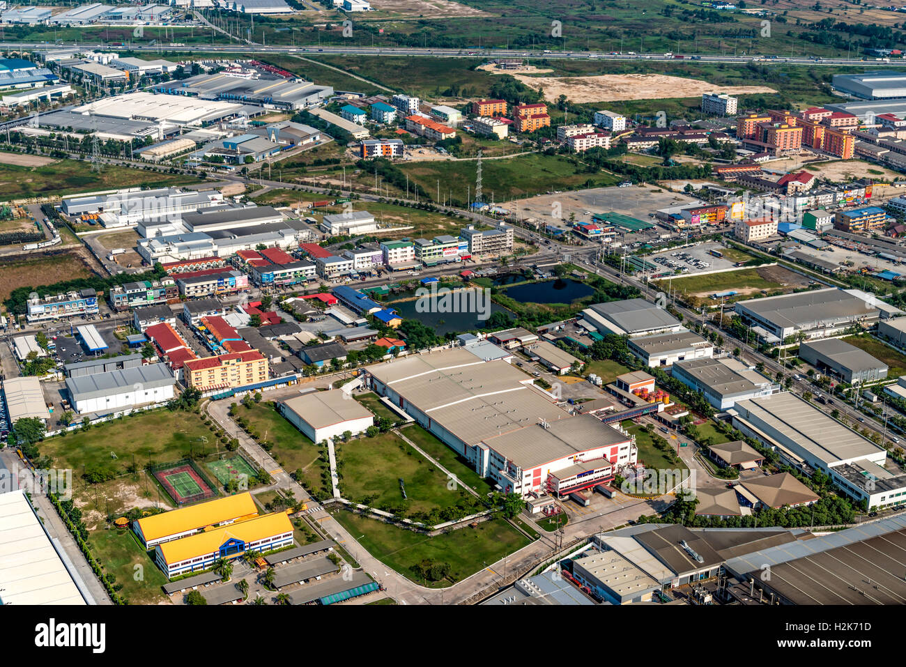 Residential area aerial hi-res stock photography and images - Alamy