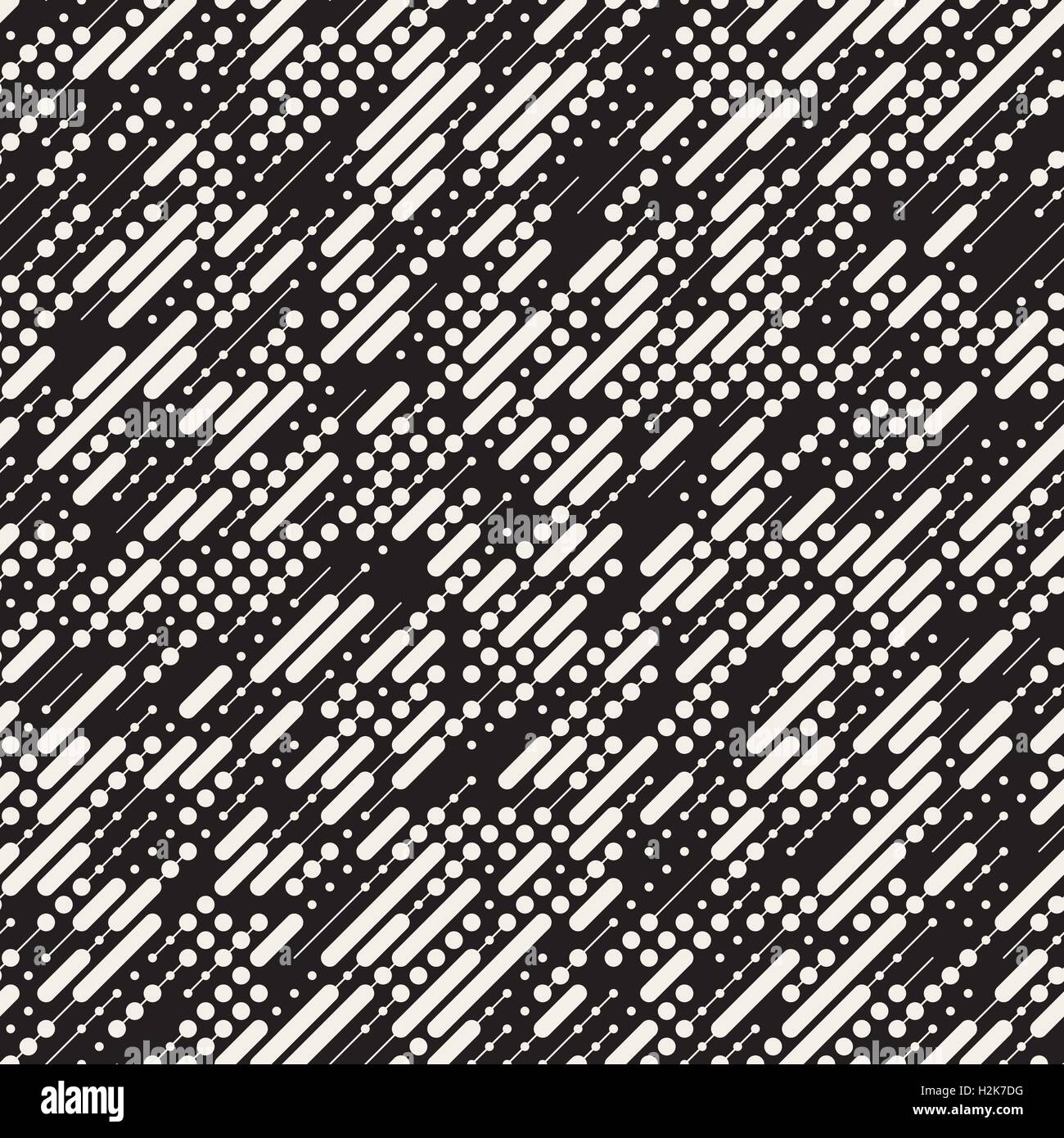 Vector Seamless Black and White Irregular Diagonal Dash Lines Pattern ...