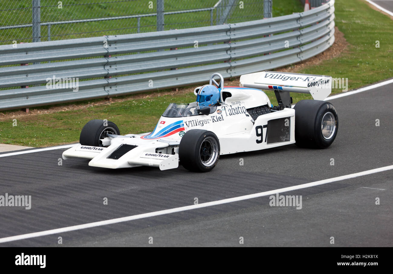 Jamie Constable driving a 1977 Shadow DN8 during qualifying for the FIA ...