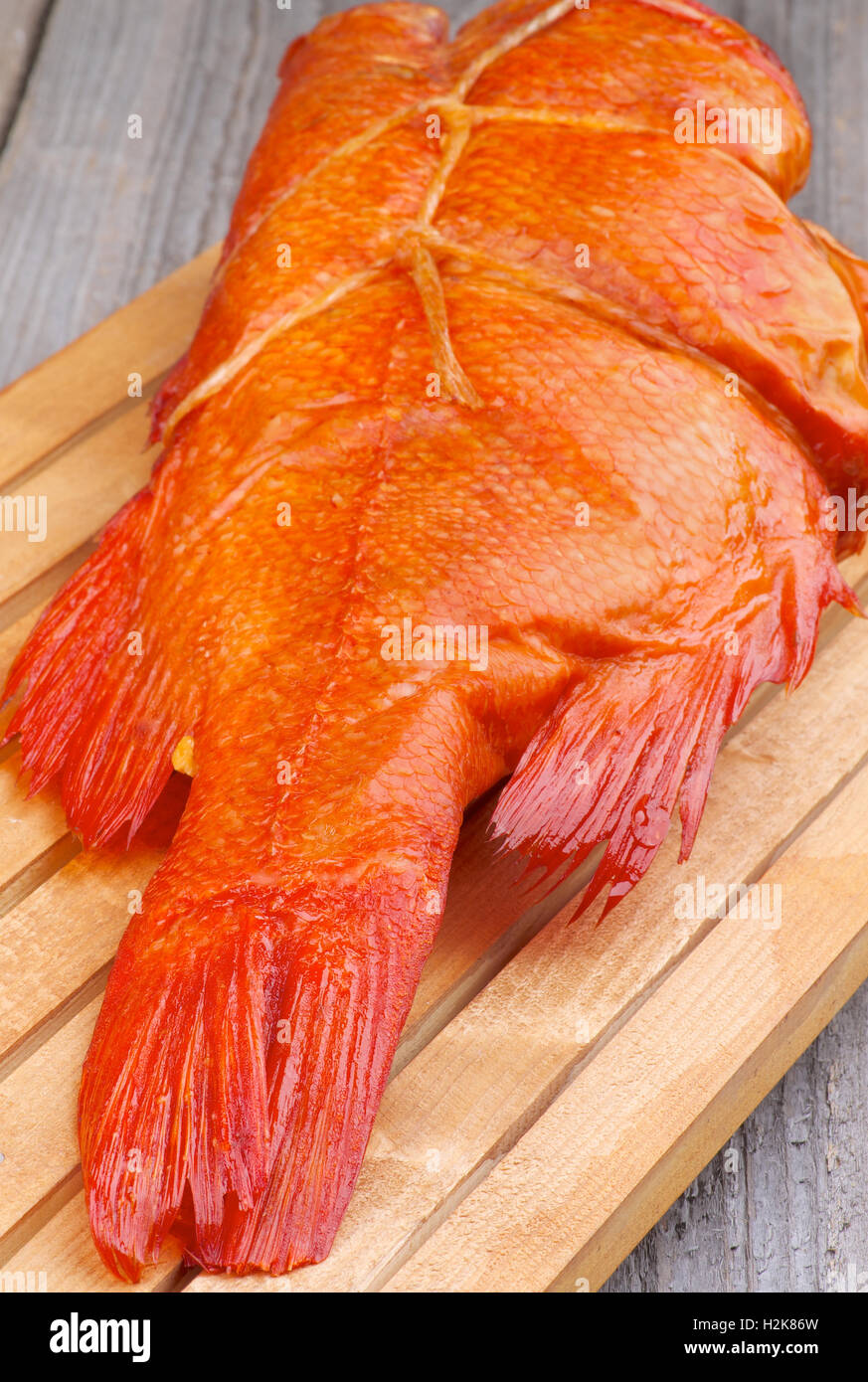 Smoked Red Snapper Fish Stock Photo - Alamy