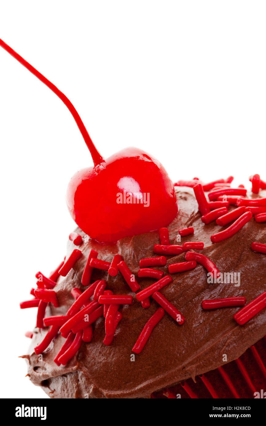 Sweet cherry topped cupcake hi-res stock photography and images - Alamy