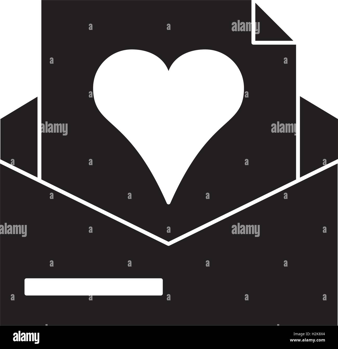 Isolated heart inside envelope design Stock Vector Image & Art - Alamy