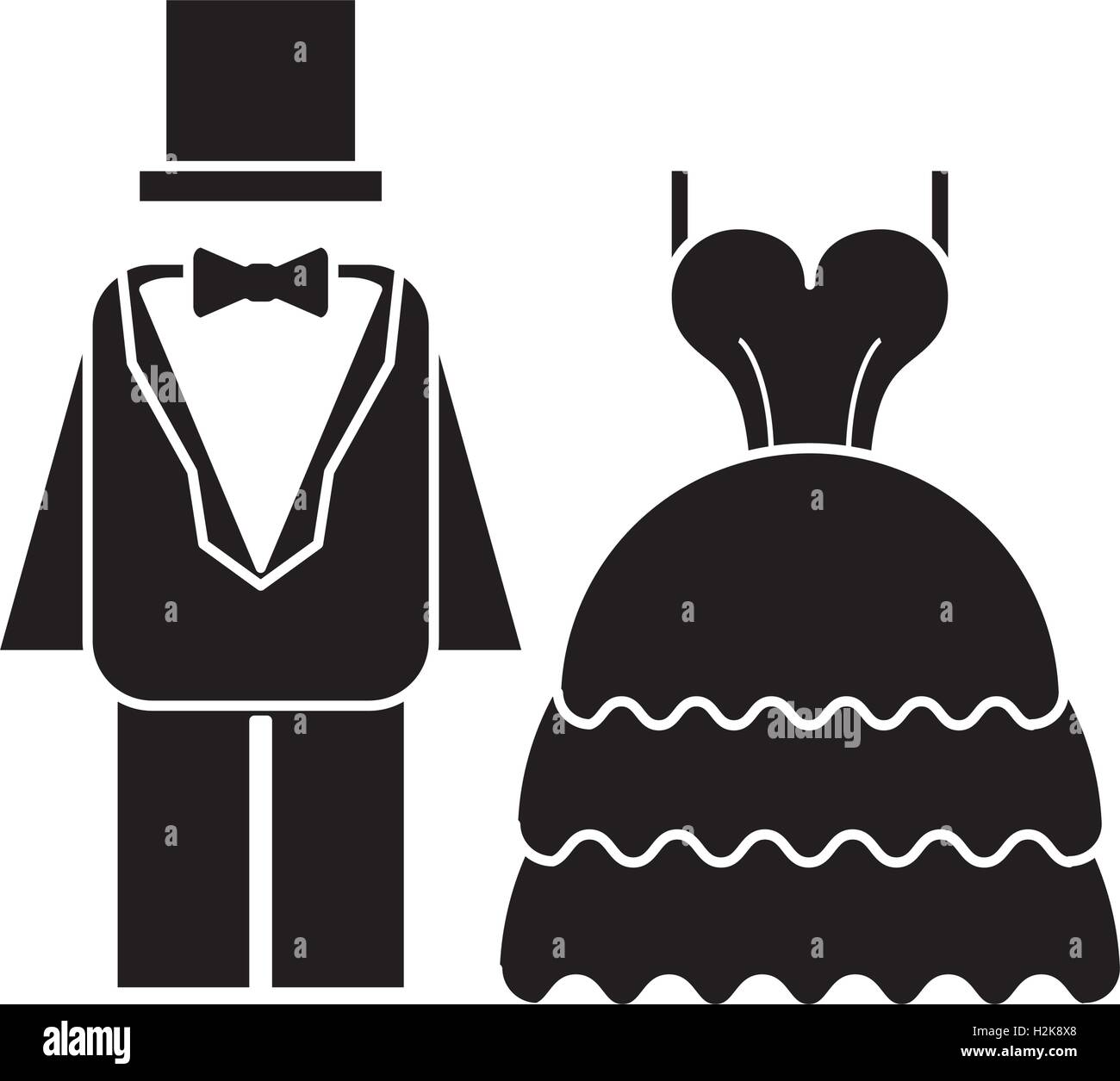 Isolated wedding cloth design Stock Vector Image & Art - Alamy