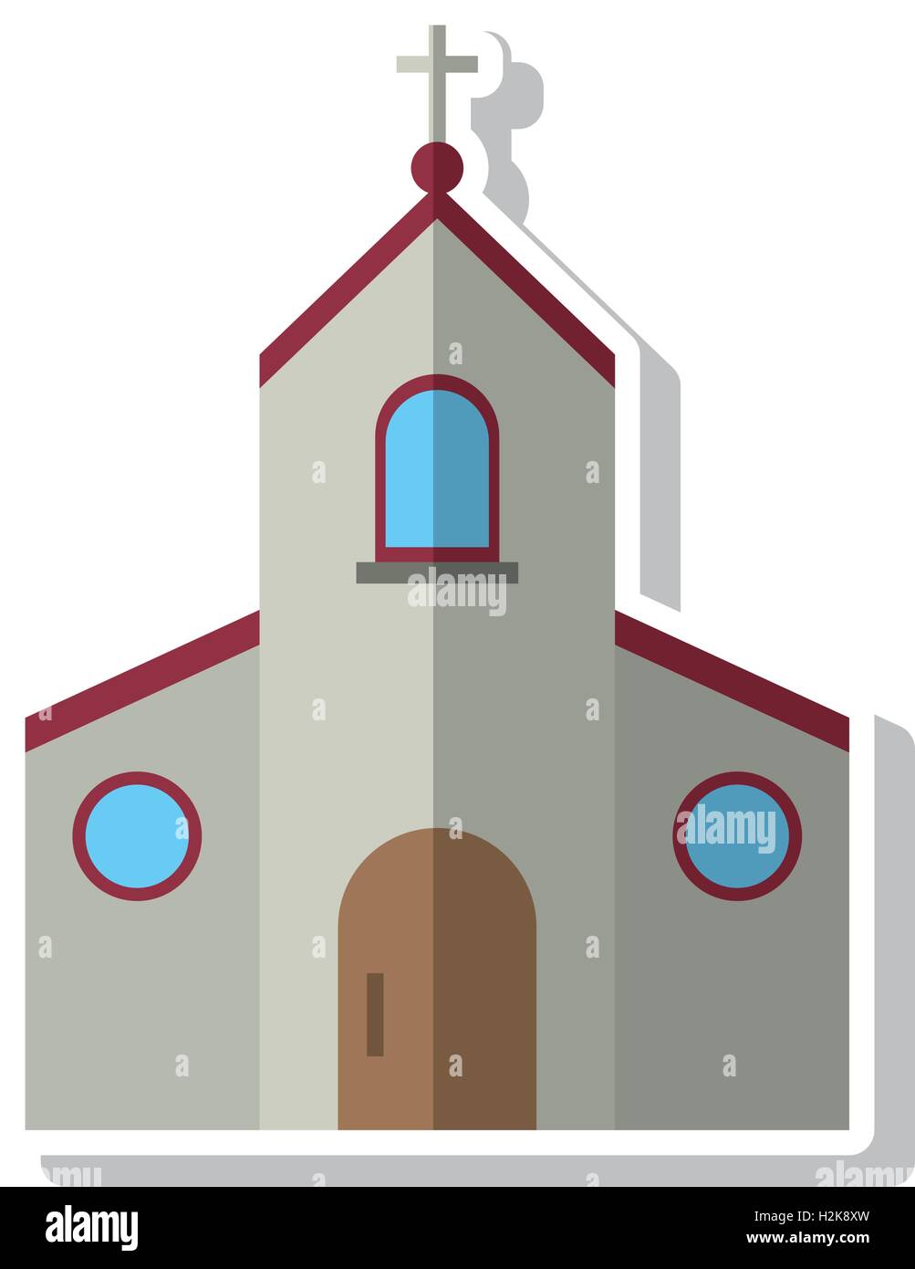Isolated church building design Stock Vector Image & Art - Alamy