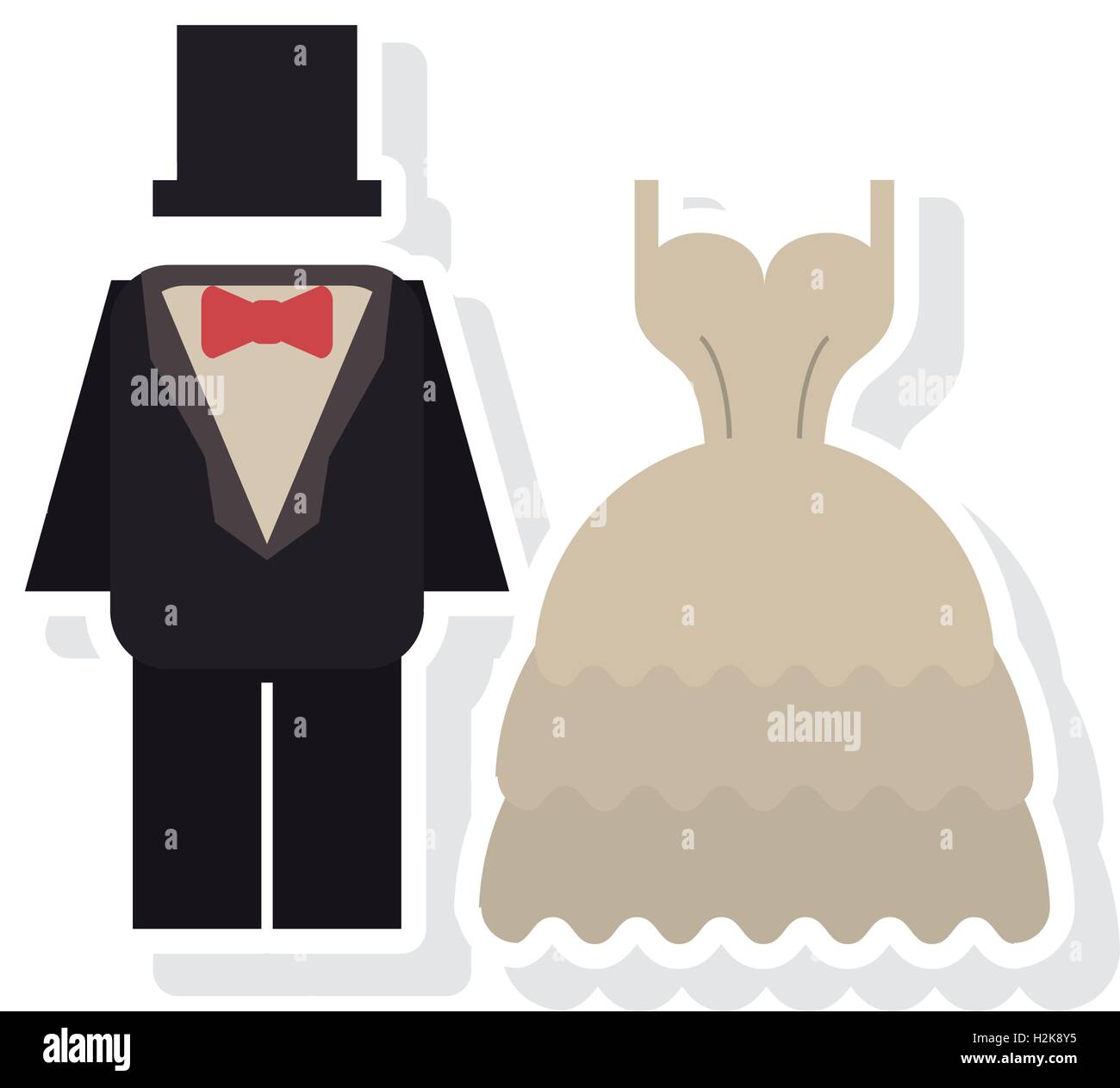 Isolated wedding cloth design Stock Vector Image & Art - Alamy