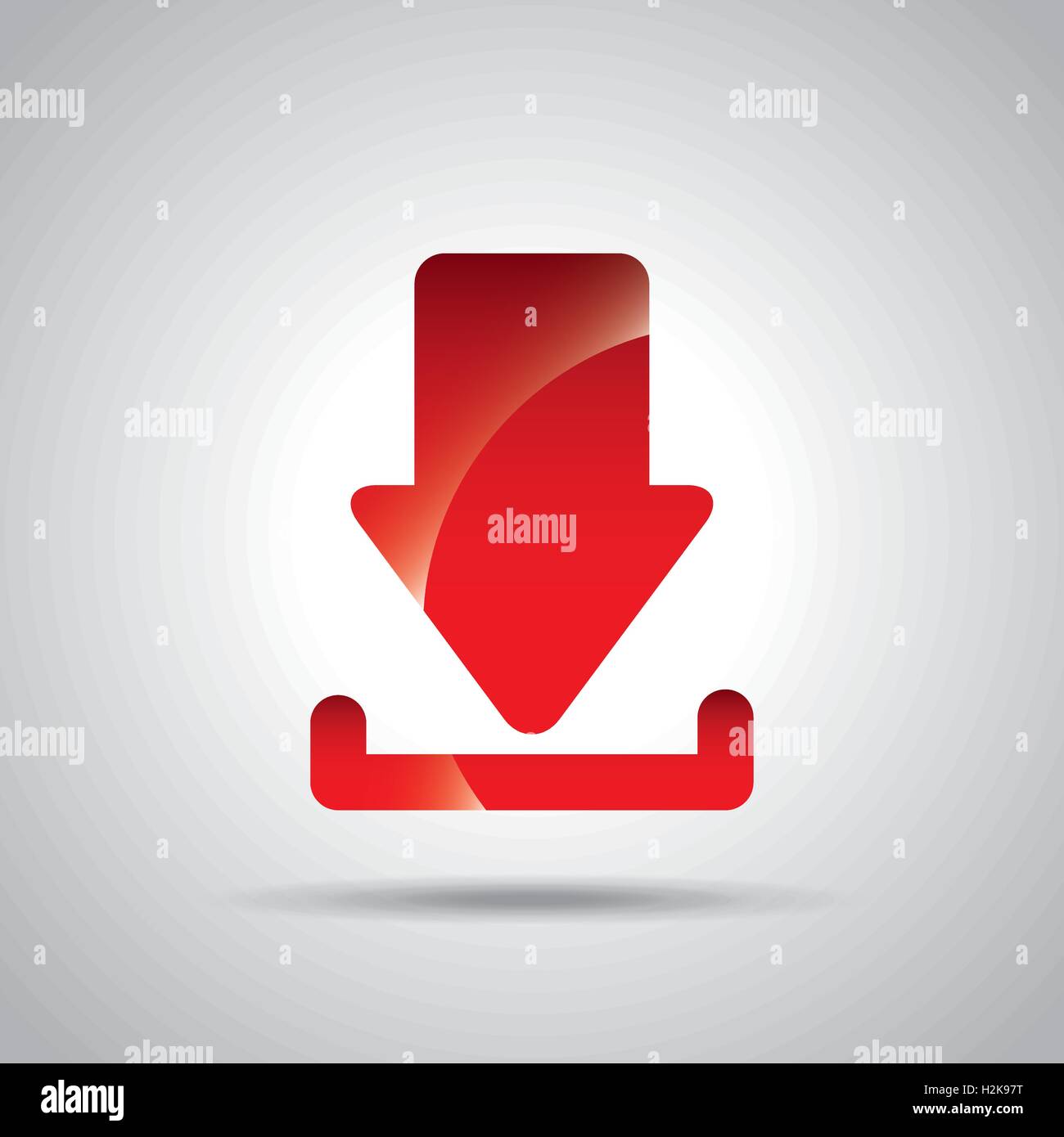arrow download file icon Stock Vector Image & Art - Alamy