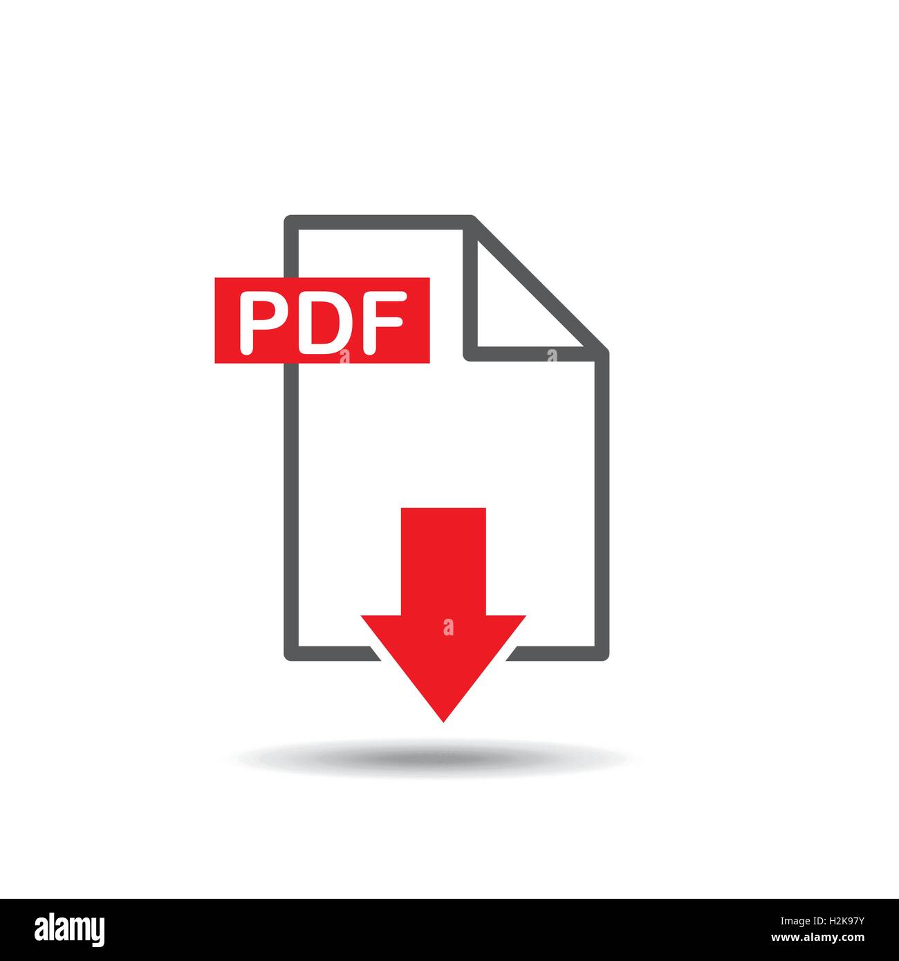 arrow download file icon Stock Vector Image & Art - Alamy