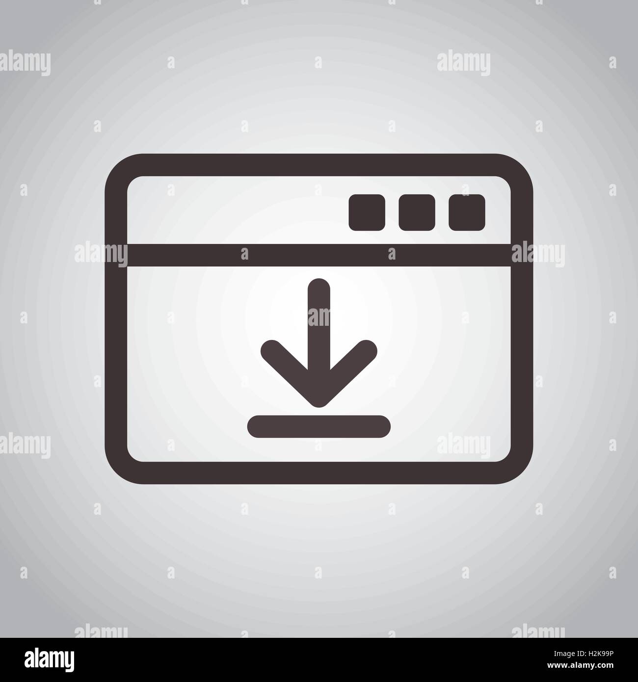 arrow download file icon Stock Vector Image & Art - Alamy