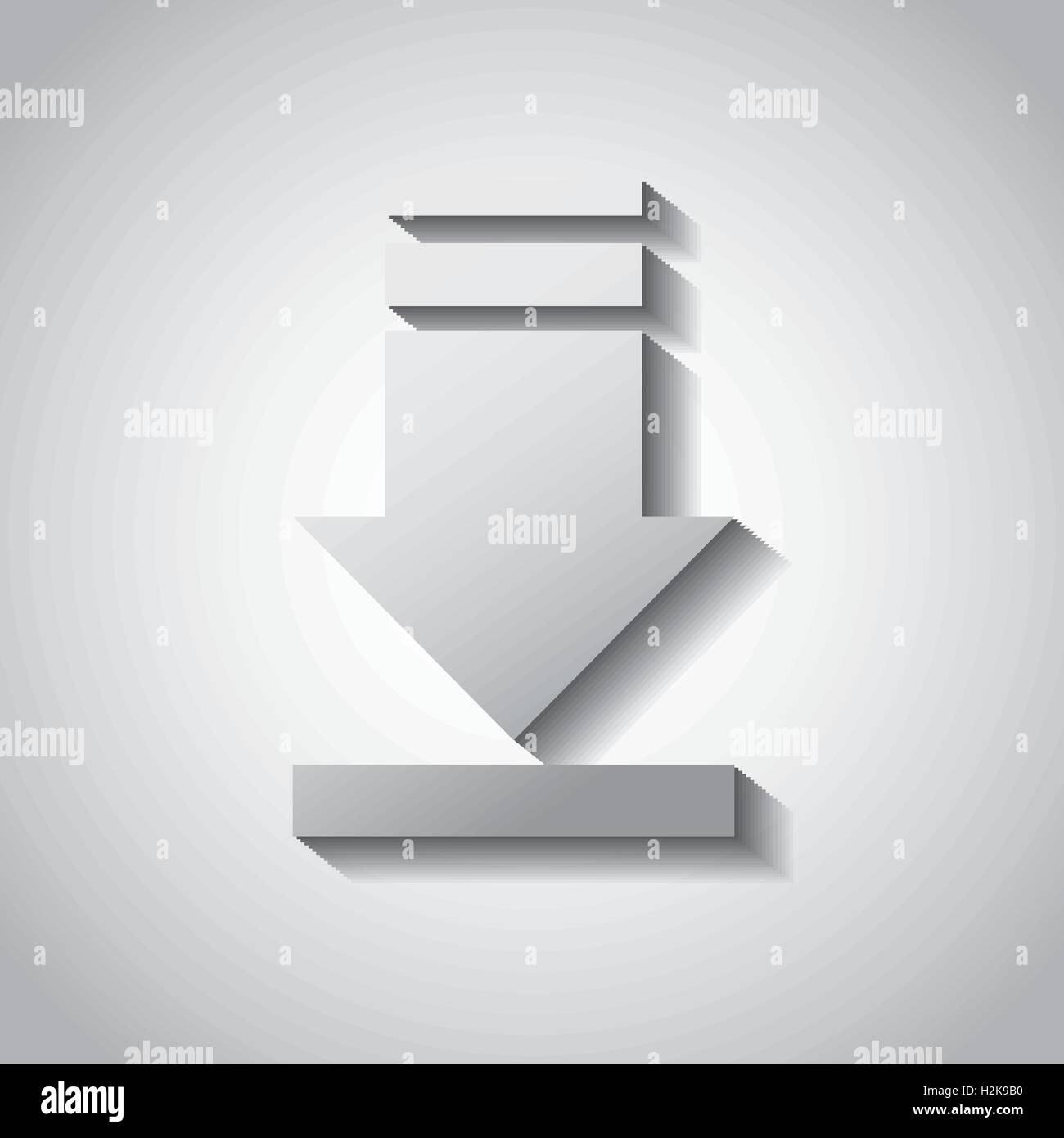 arrow download file icon Stock Vector Image & Art - Alamy