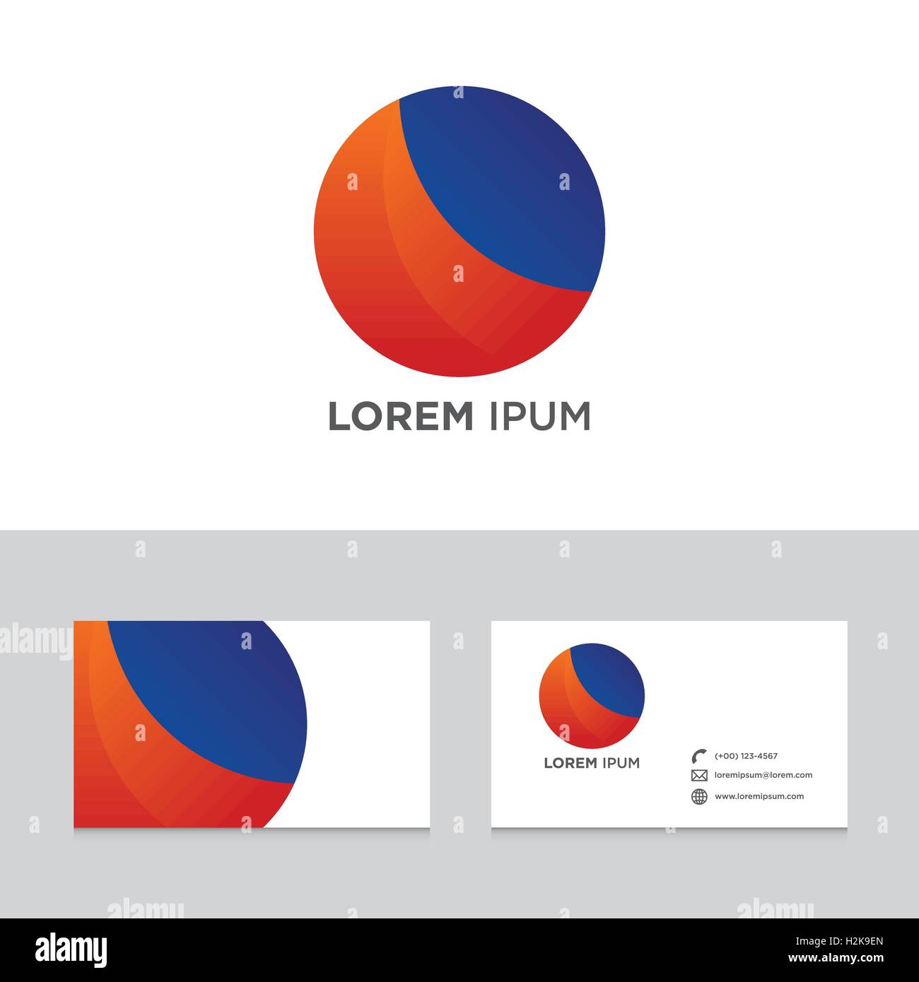 Logo brand icon business card template, abstract design element, vector ...