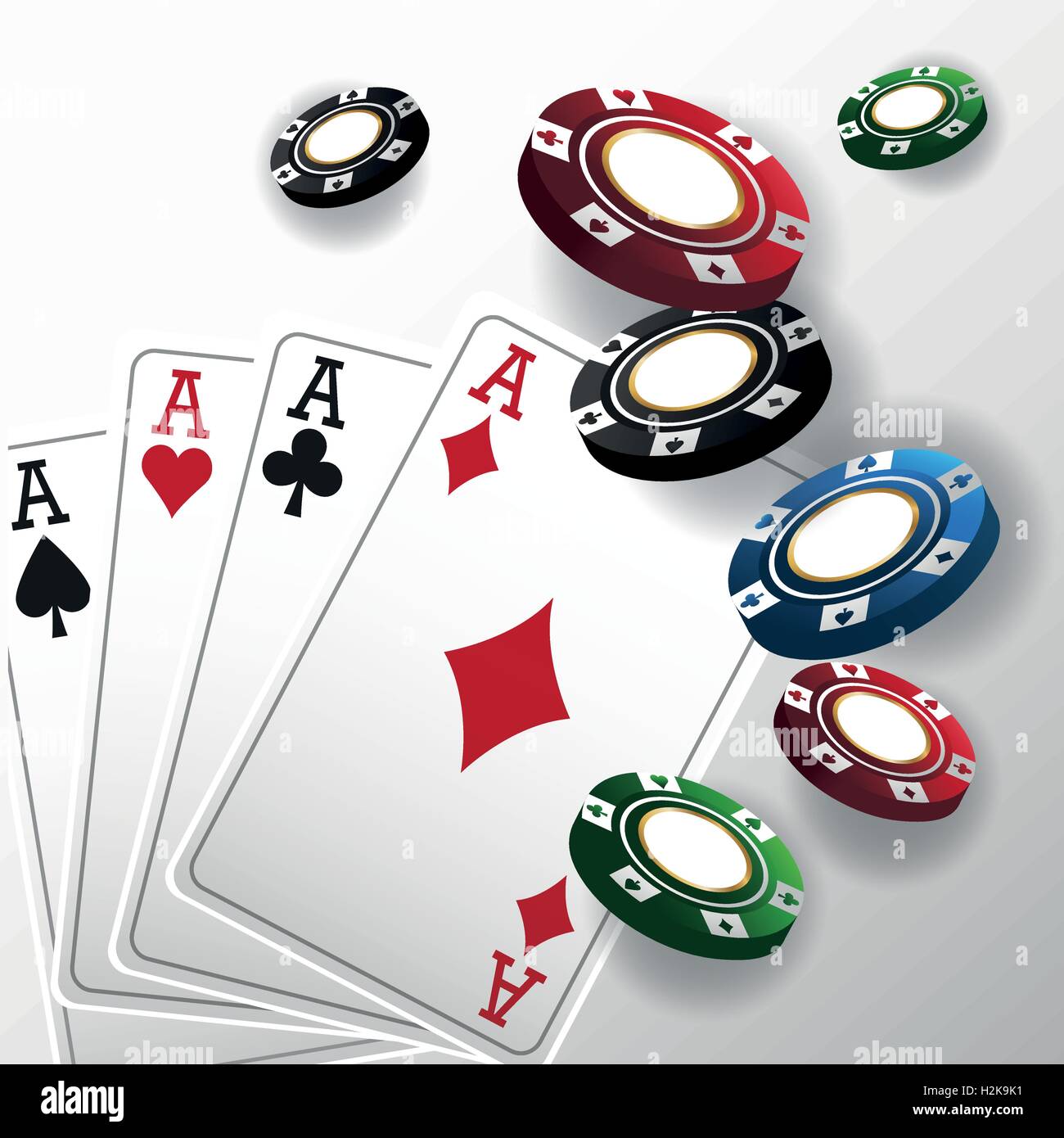 Losing at cards Stock Vector Images - Alamy