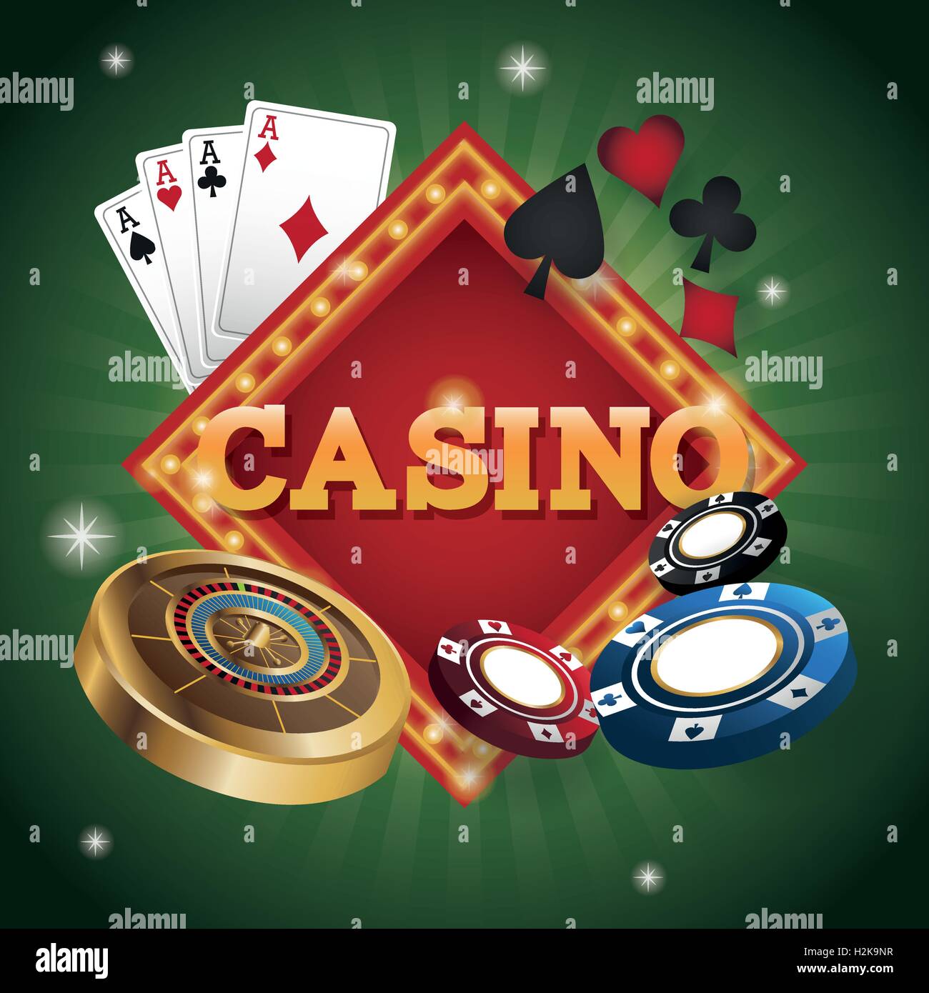Losing at cards Stock Vector Images - Alamy