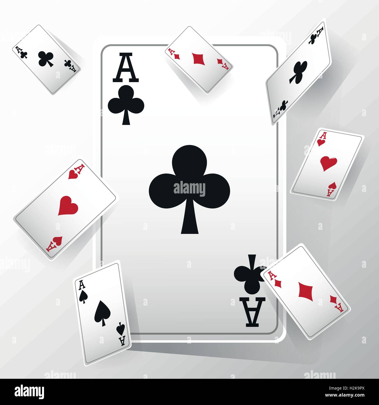 Losing at cards Stock Vector Images - Alamy