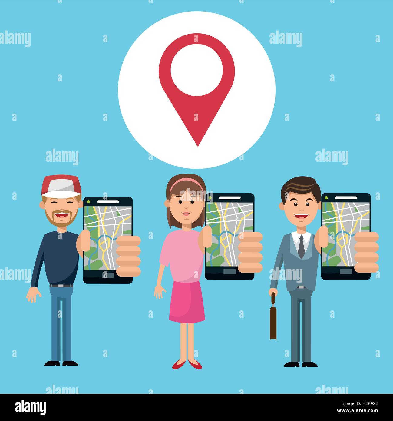 Gps navigator and location design Stock Vector Image & Art - Alamy