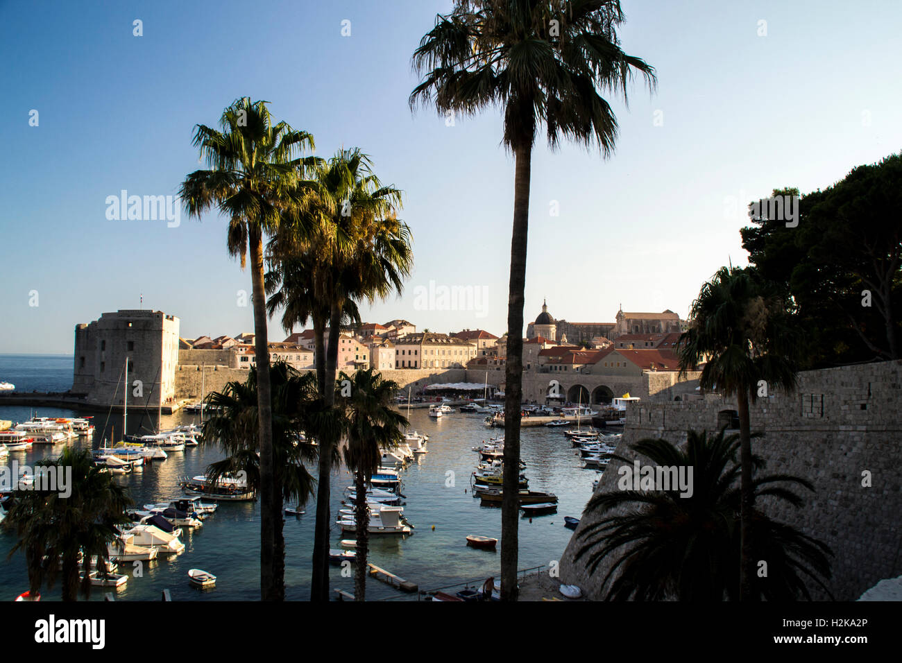 Sunset in Dubrovnik Croatia Stock Photo - Alamy