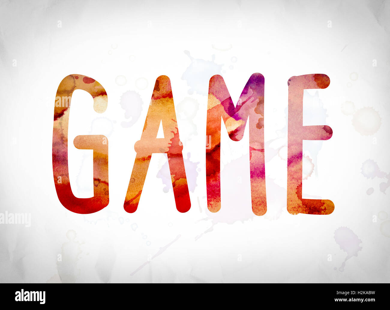 The Word Game Written In Watercolor Washes Over A White Paper the-word-game-written-in-watercolor-washes-over-a-white-paper