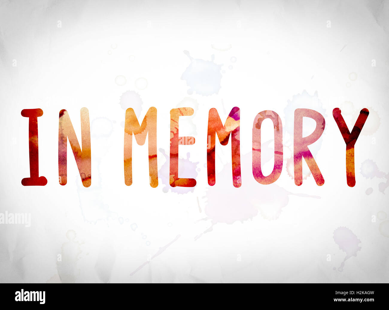 Word art written in watercolor hi-res stock photography and images - Alamy