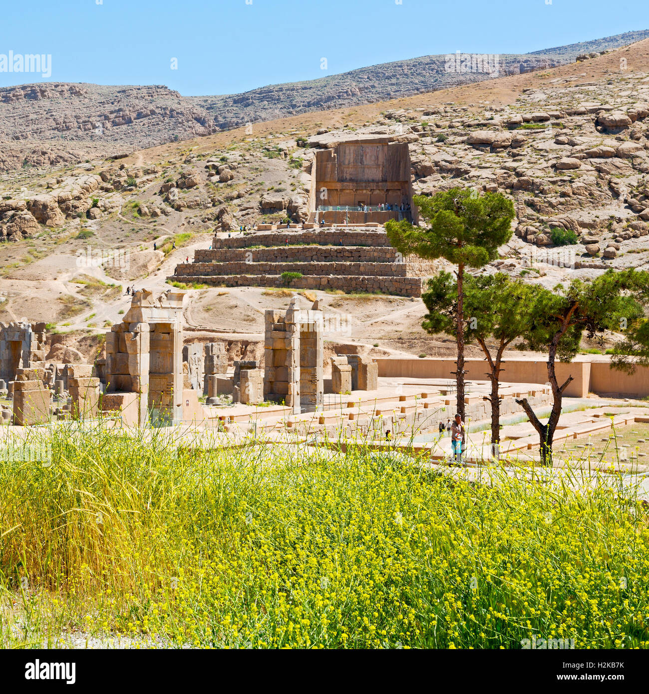 in iran persepolis the old ruins historical destination monuments and ...