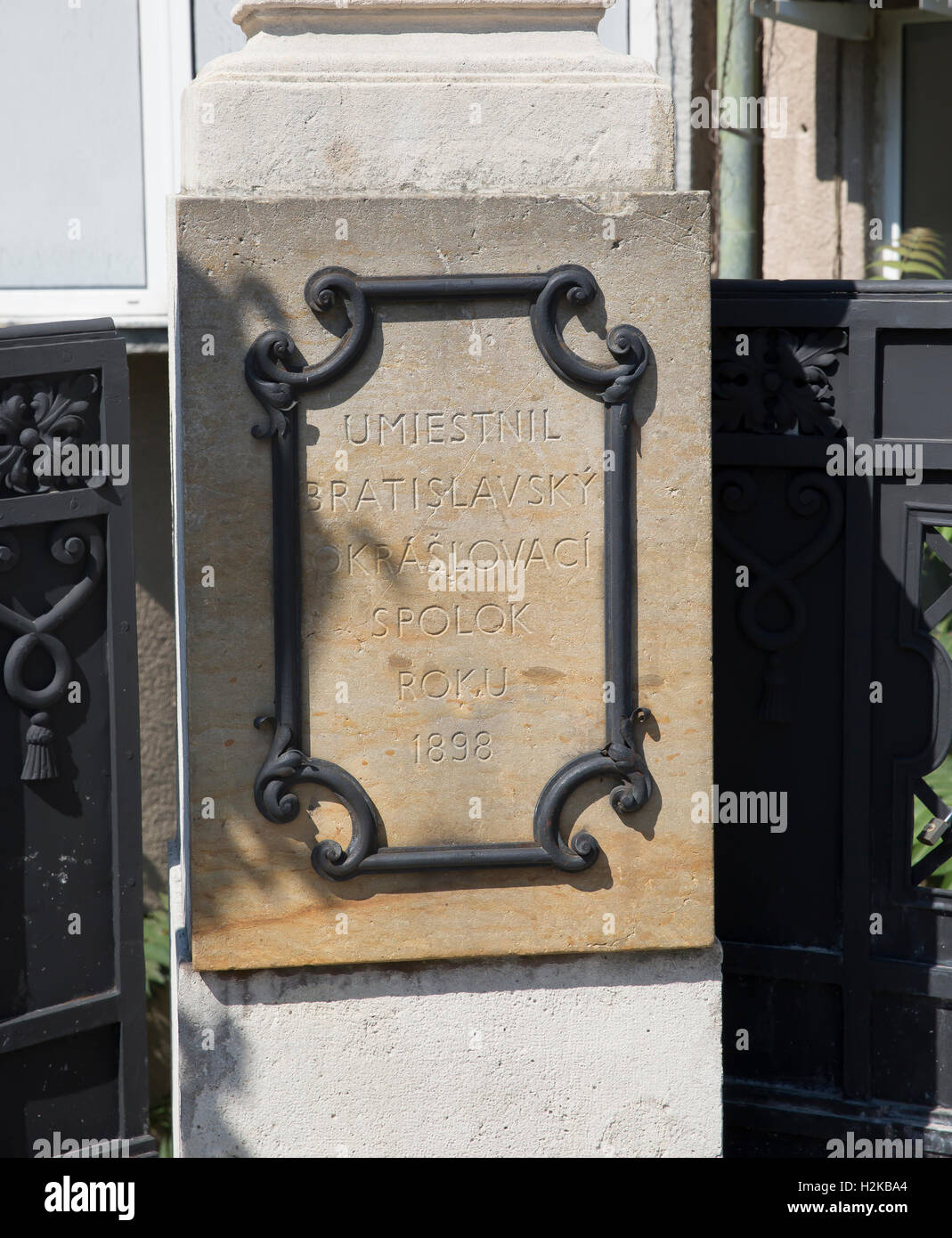 Bratislava wall plaque hi-res stock photography and images - Alamy
