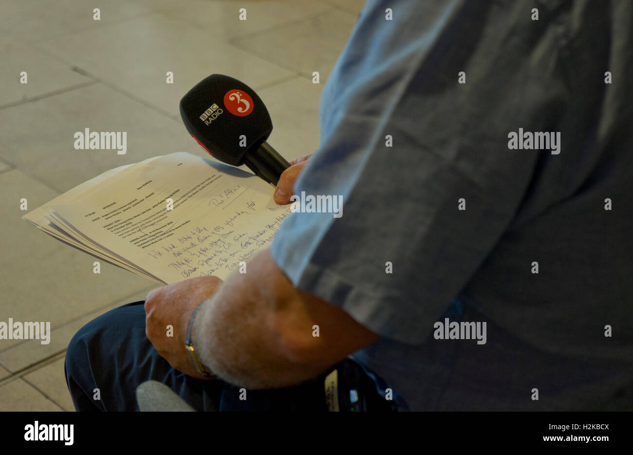 Presenter Sean Rafferty hosts a session of live music at the BBC Radio ...