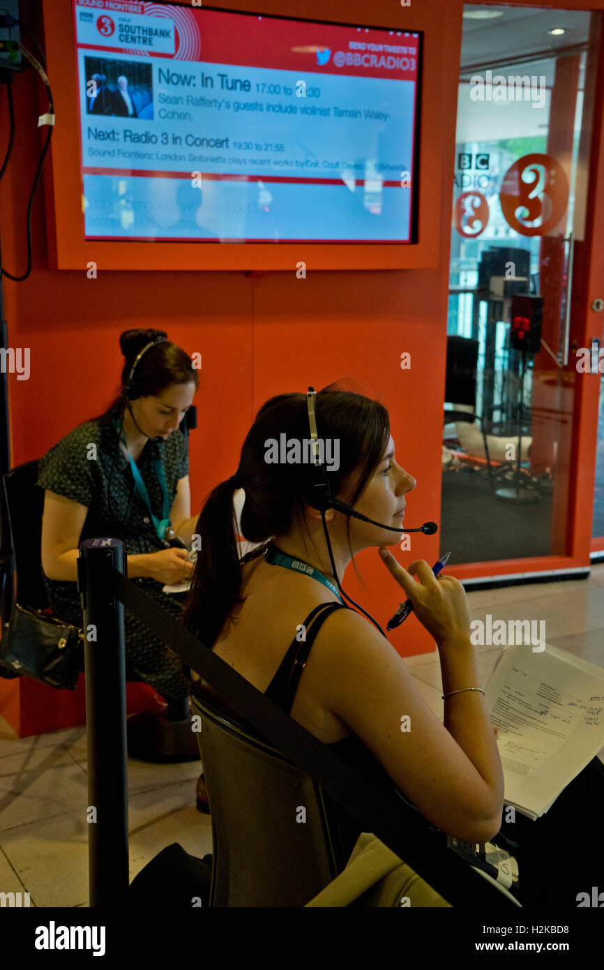 BBC Radio 3 studio at the Southbank Centre celebrating seven decades of ...