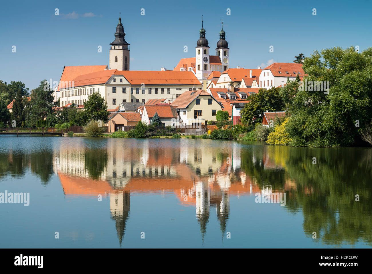 Telc, UNESCO world heritage site, Czech republic, EU, Europe Stock ...