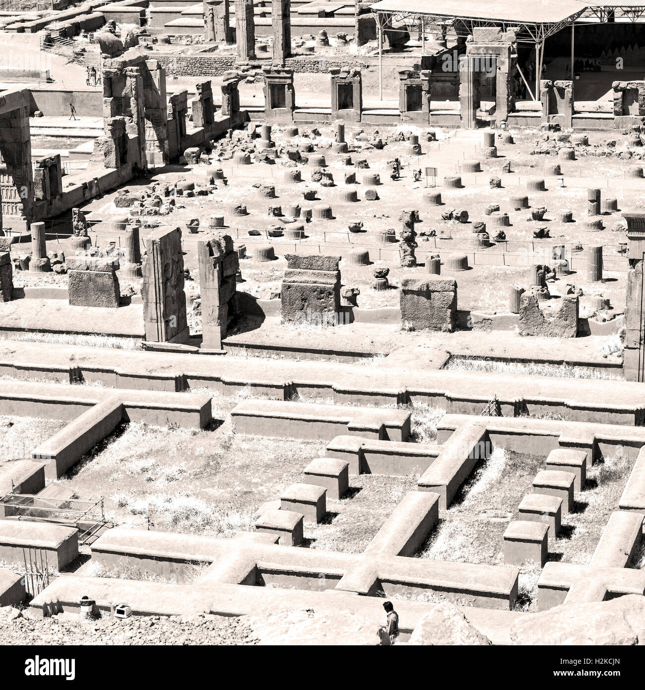 blur in iran persepolis the old ruins historical destination monuments ...