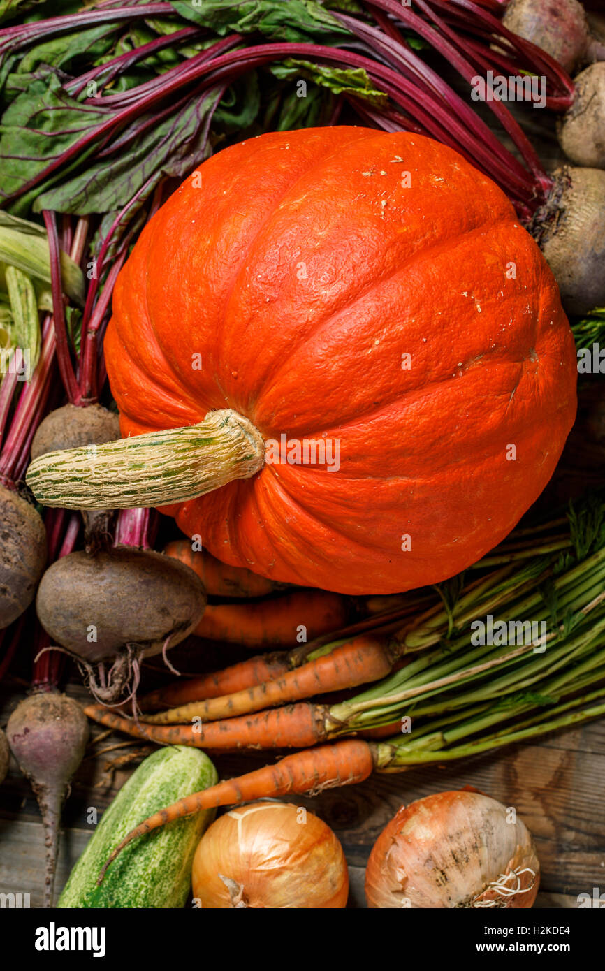 Autumn vegetables background Stock Photo - Alamy