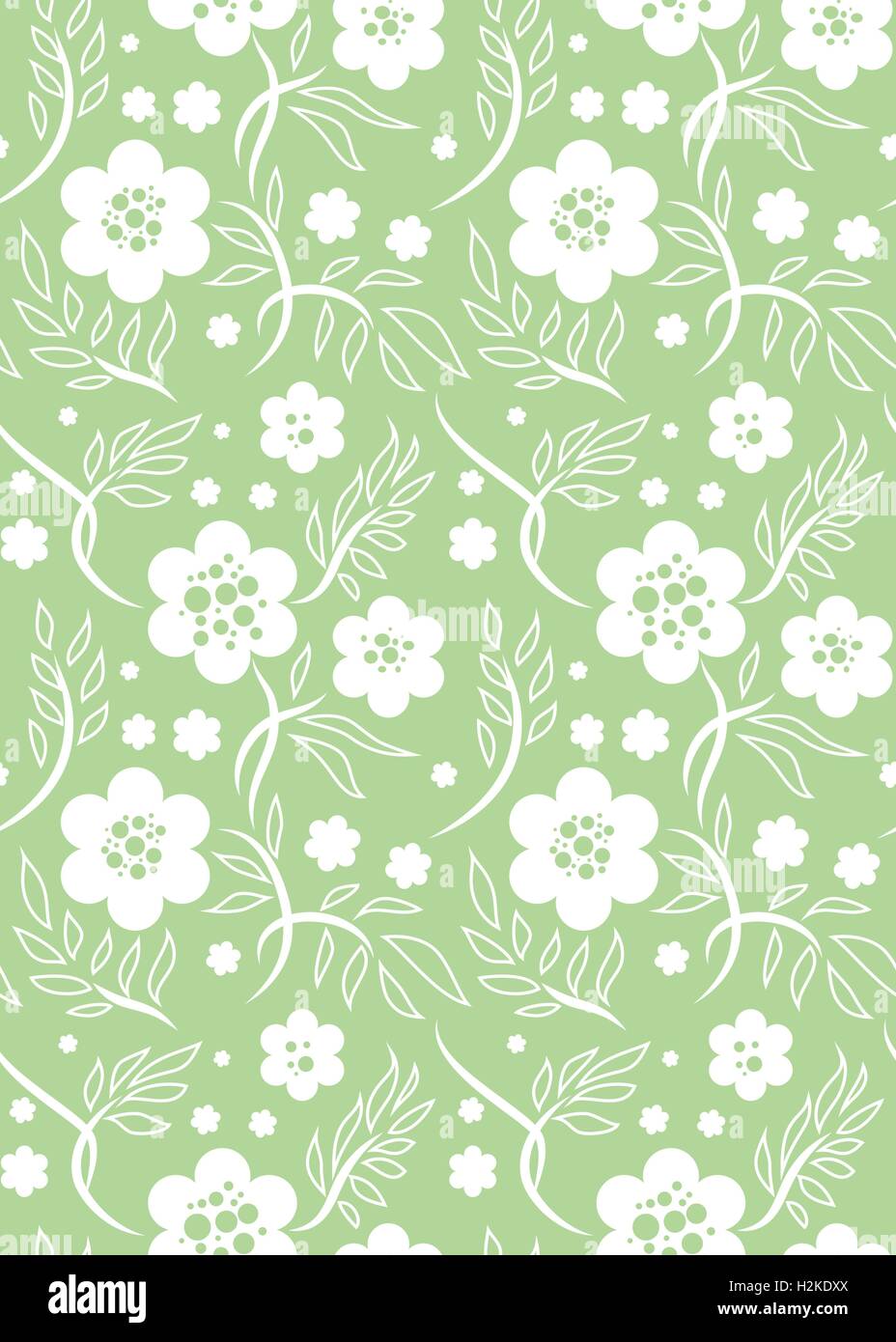 Green floral background Stock Vector Image & Art - Alamy