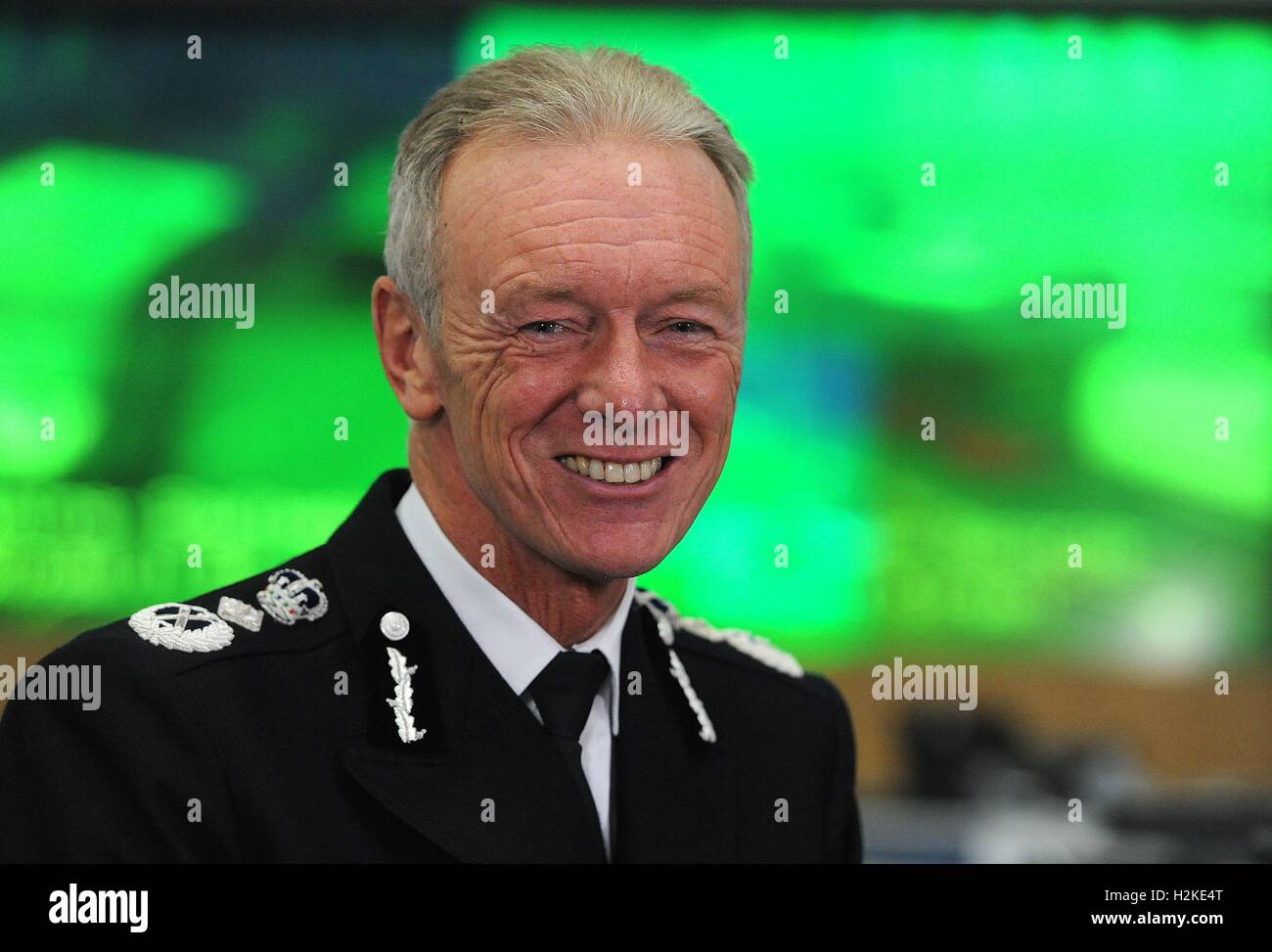 Metropolitan Police Commissioner Bernard Hogan-Howe, during a visit to ...