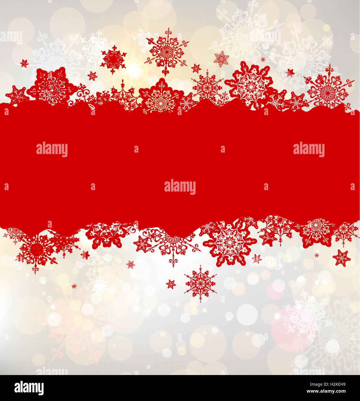 Christmas background with red snowflakes Stock Vector Image & Art - Alamy