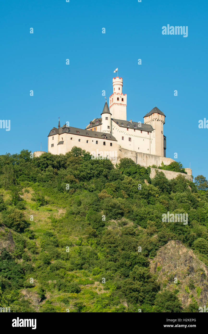 Schloss Marksburg, Braubach am Rhein, Germany Stock Photo - Alamy