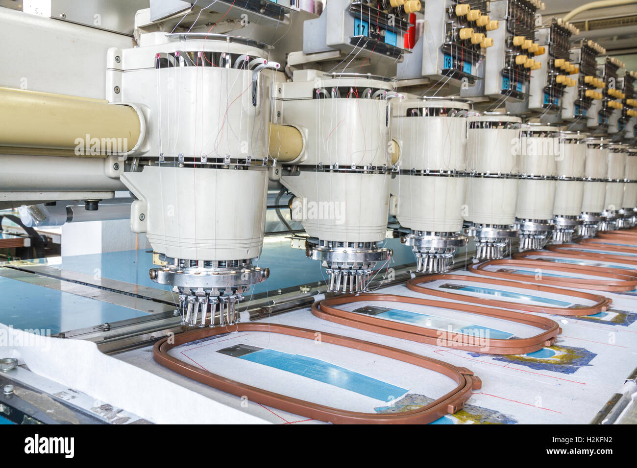 Sewing machine in Sewing Factory, Chiang Mai, Thailand Stock Photo - Alamy