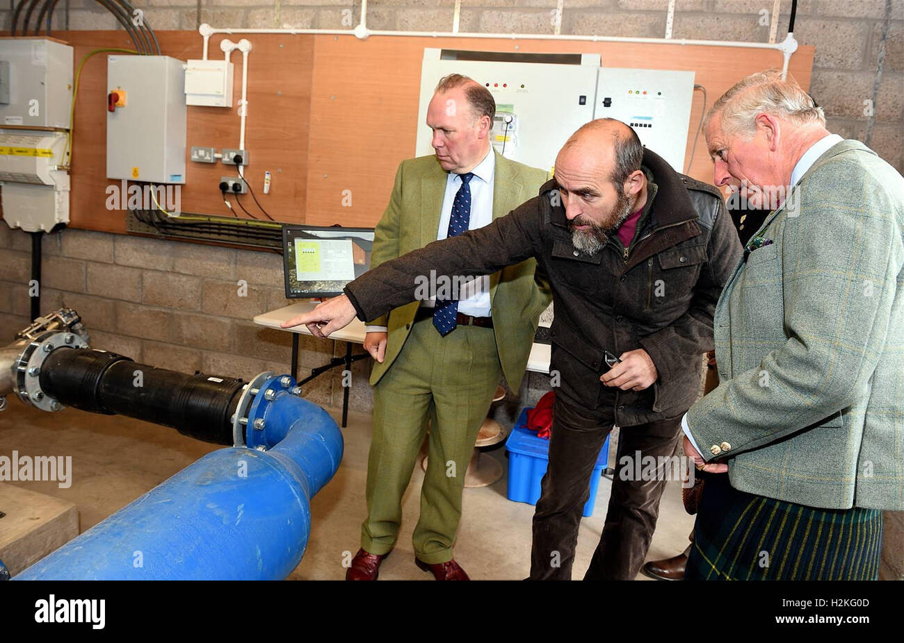 The Prince of Wales, also known as the Duke of Rothesay, with chief ...