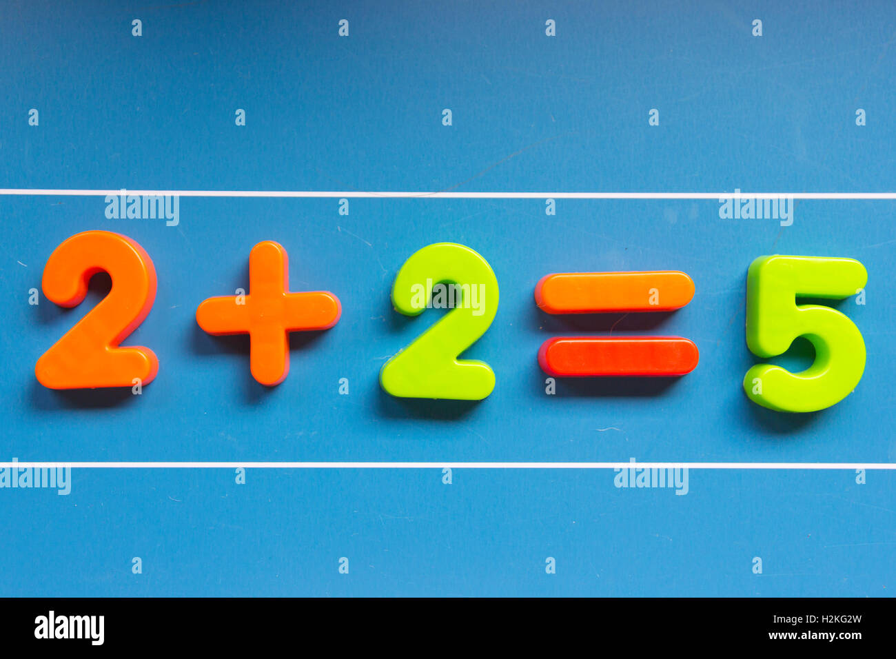 Blackboard, math error Stock Photo - Alamy