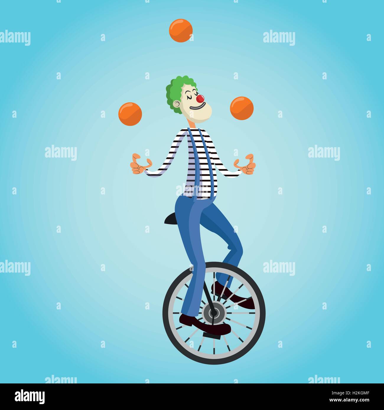 Clown carnival vintage show Stock Vector Images - Alamy
