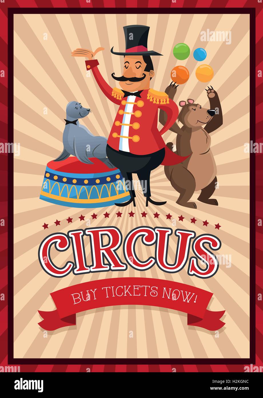 Circus presenter Stock Vector Images - Alamy