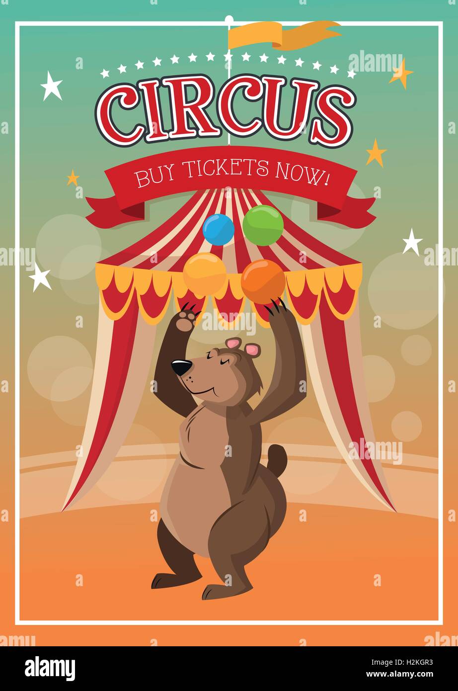 Bear cartoon of circus Stock Vector Image & Art - Alamy