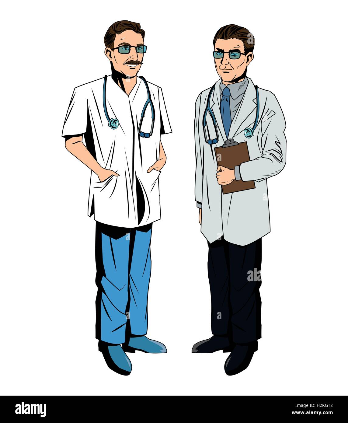 Doctor cartoon with uniform Stock Vector Image & Art - Alamy