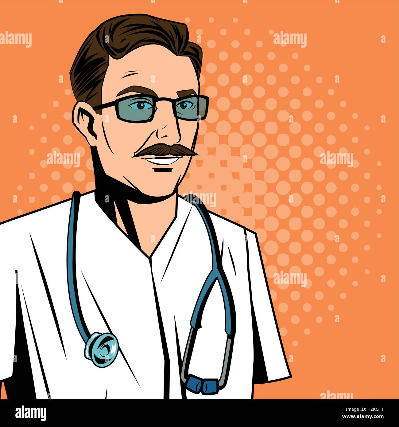 Doctor cartoon with uniform Stock Vector Image & Art - Alamy
