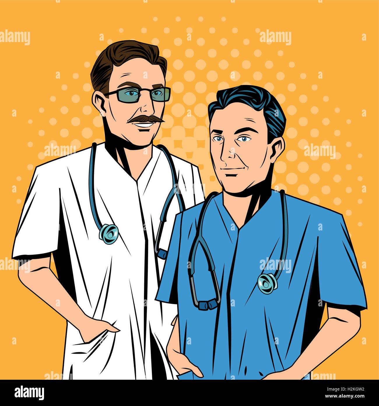 Doctor cartoon with uniform Stock Vector Image & Art - Alamy