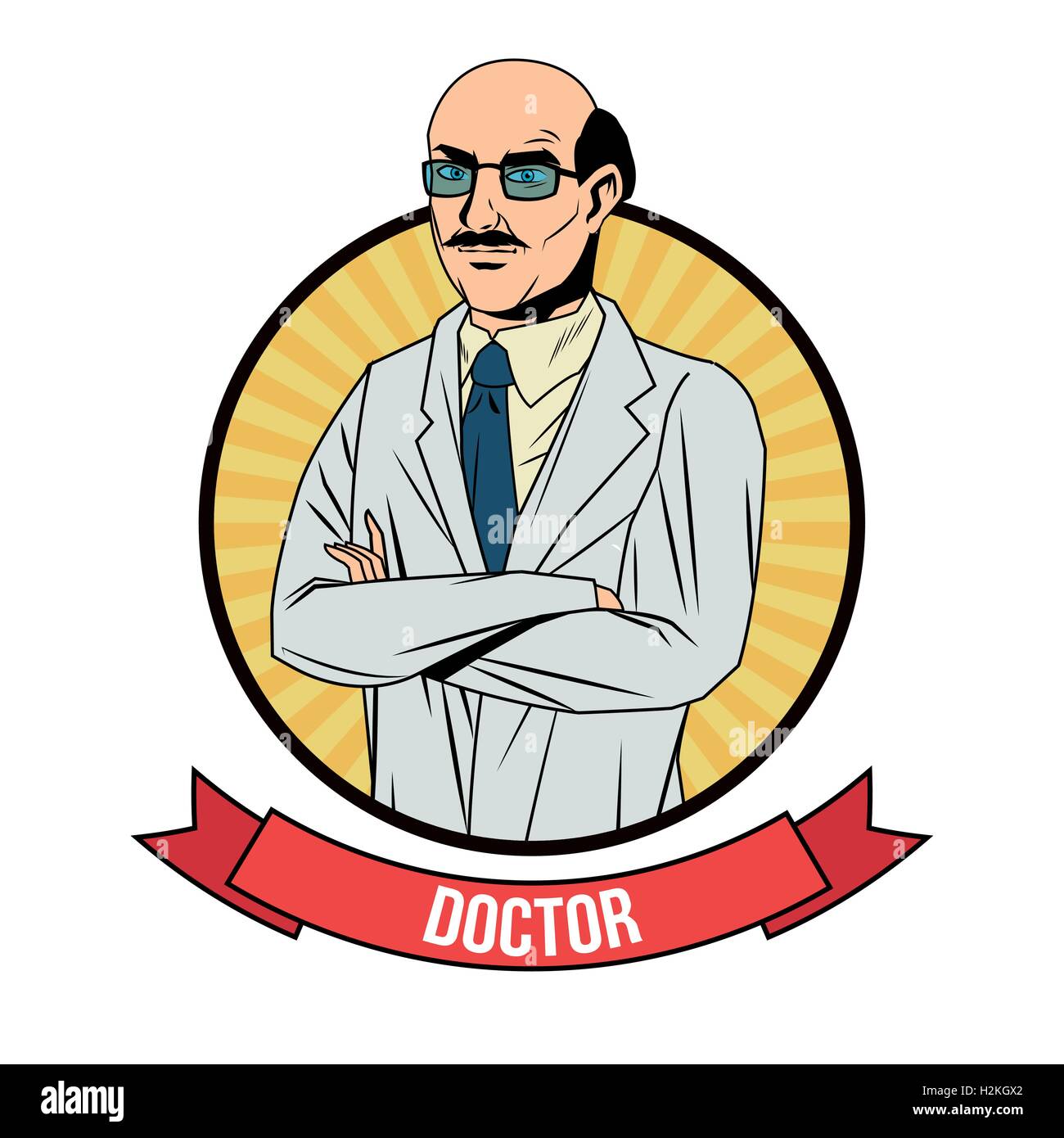 Doctor cartoon with uniform Stock Vector Image & Art - Alamy