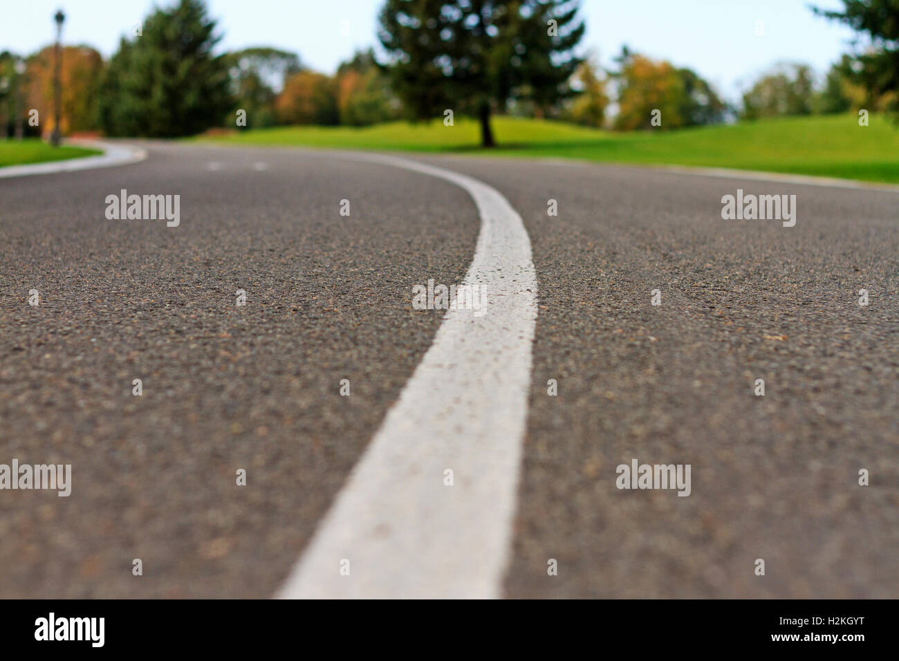 new asphalt cover in the park Stock Photo - Alamy