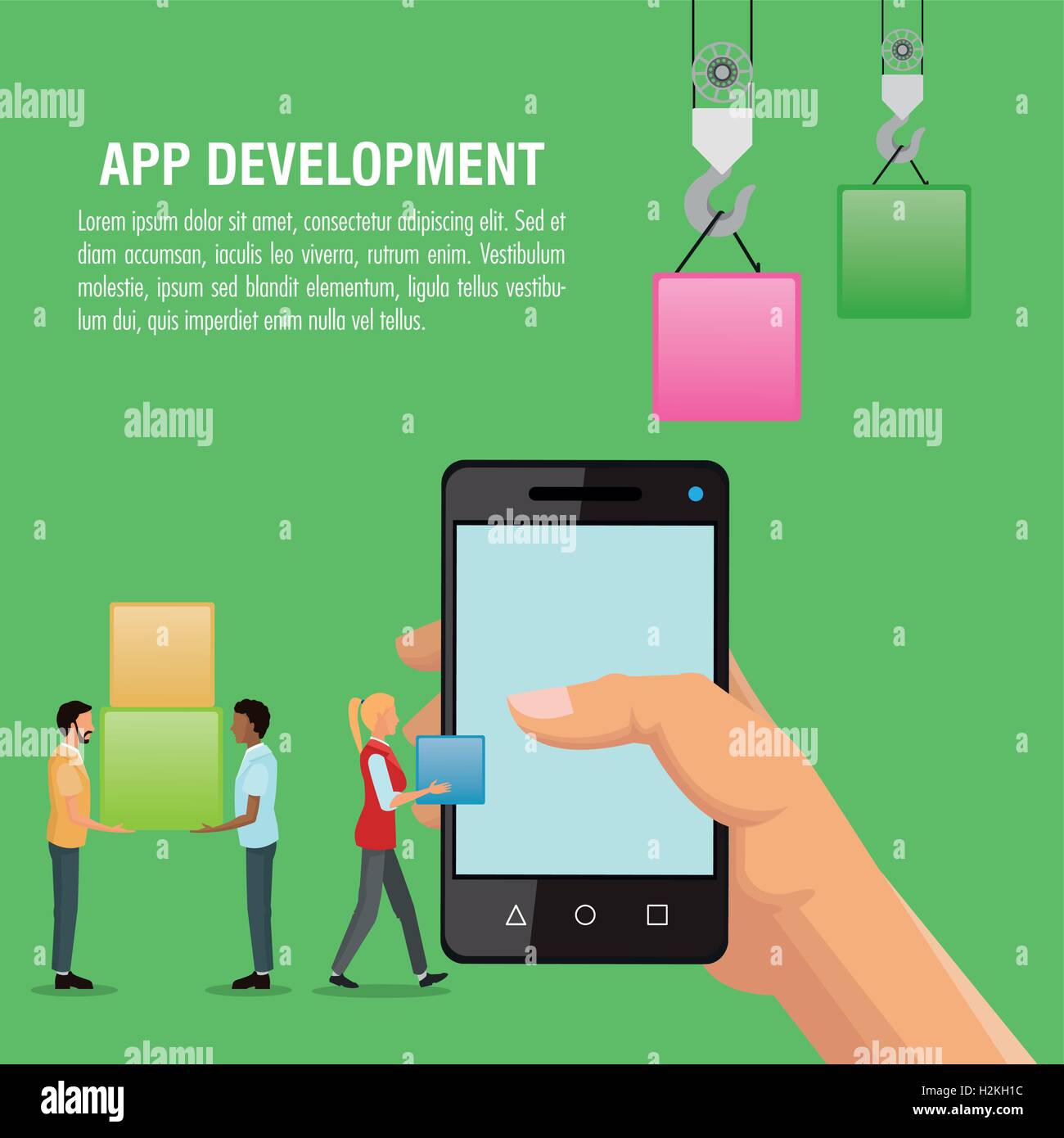App development technology design Stock Vector Image & Art - Alamy